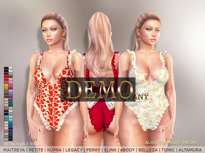 Second Life Marketplace Td Alisa Swimsuit {mesh} Demo